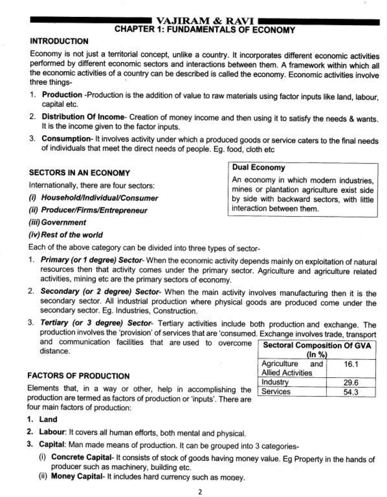 Economics Notes For UPSC Optional 2025 - XaamAdda